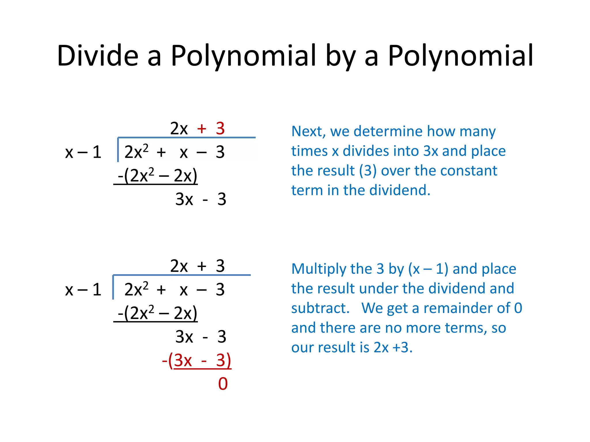 Division Of Polynomials | PPTX