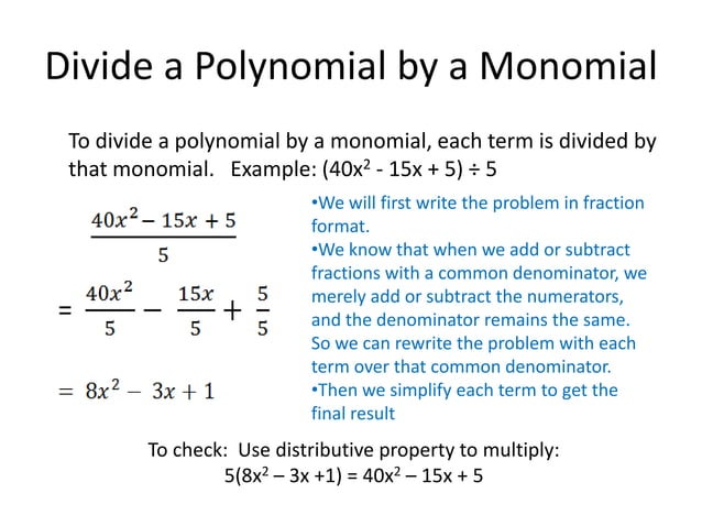 Division Of Polynomials | PPTX