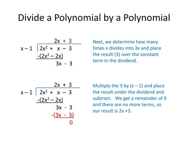 Division Of Polynomials | PPTX