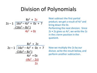 Division Of Polynomials | PPTX
