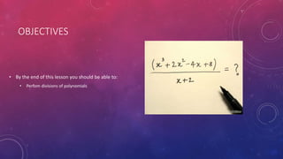 Division of polynomials | PPTX