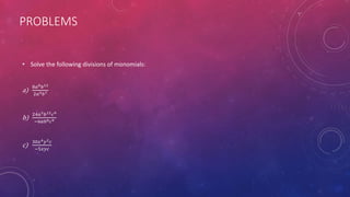 Division of polynomials | PPTX