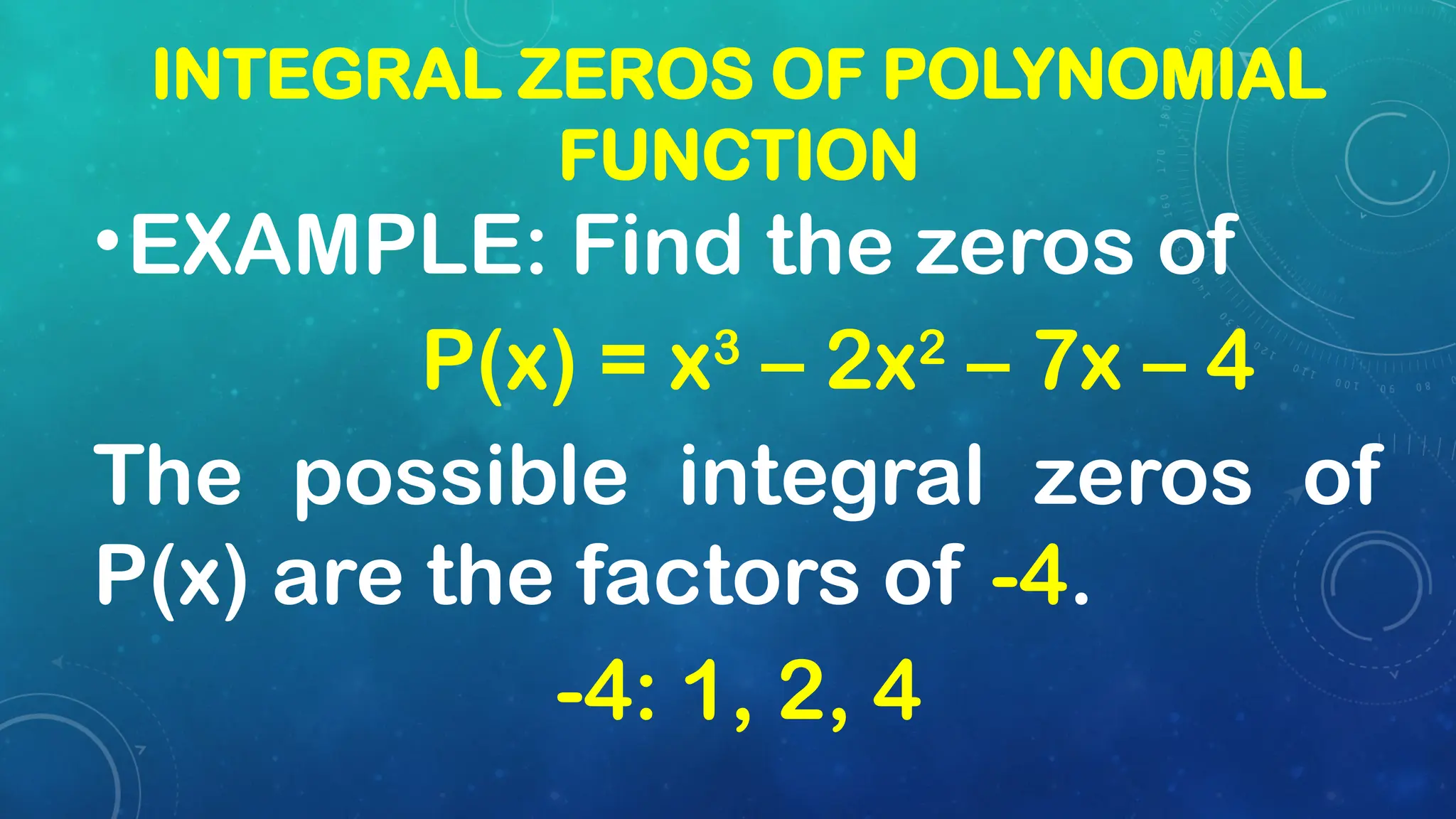 The Rational Root Theorem for Grade 10 Learners | PPTX
