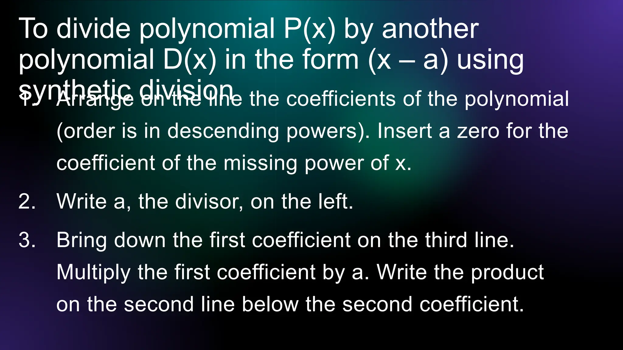 Division of Polynomials using Synthetic Division.pptx