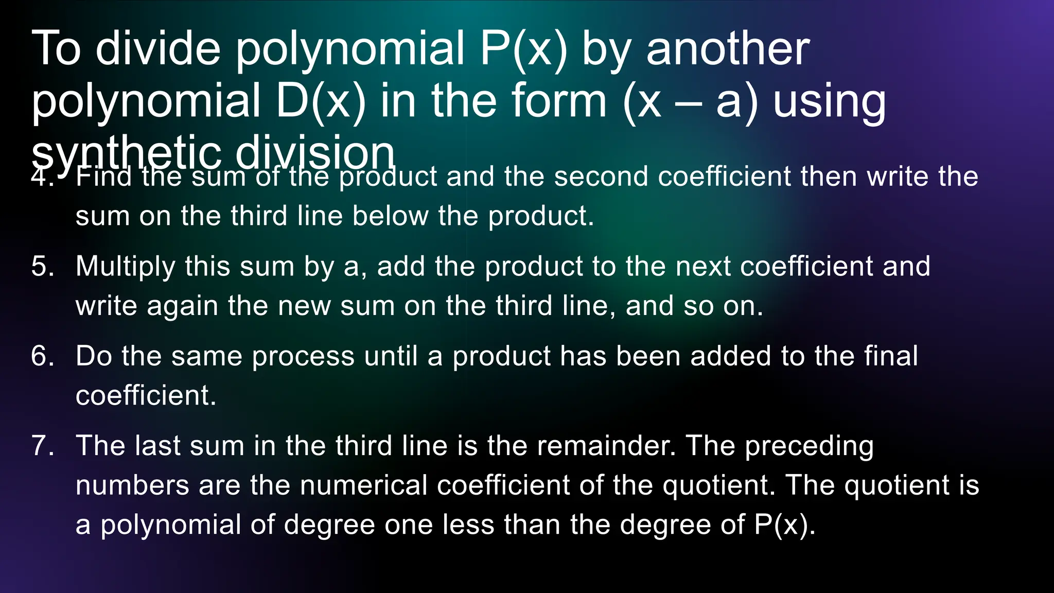 Division of Polynomials using Synthetic Division.pptx