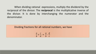Division of rational expressions | PPTX