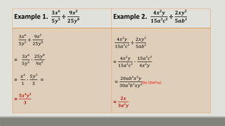 Division of rational expressions | PPTX