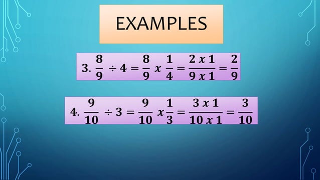 Division of whole numbers by fractions and vice versa | PPTX