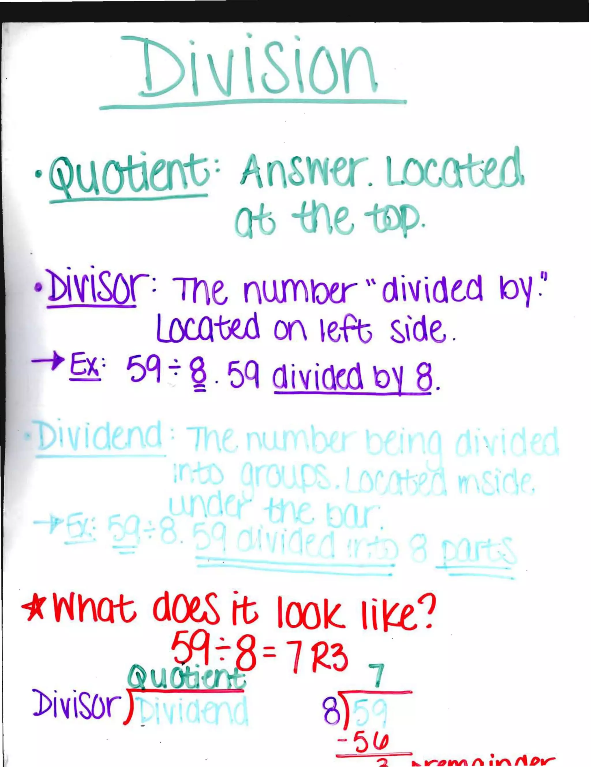 Multiplication/Division Reference Sheet Answers | PDF