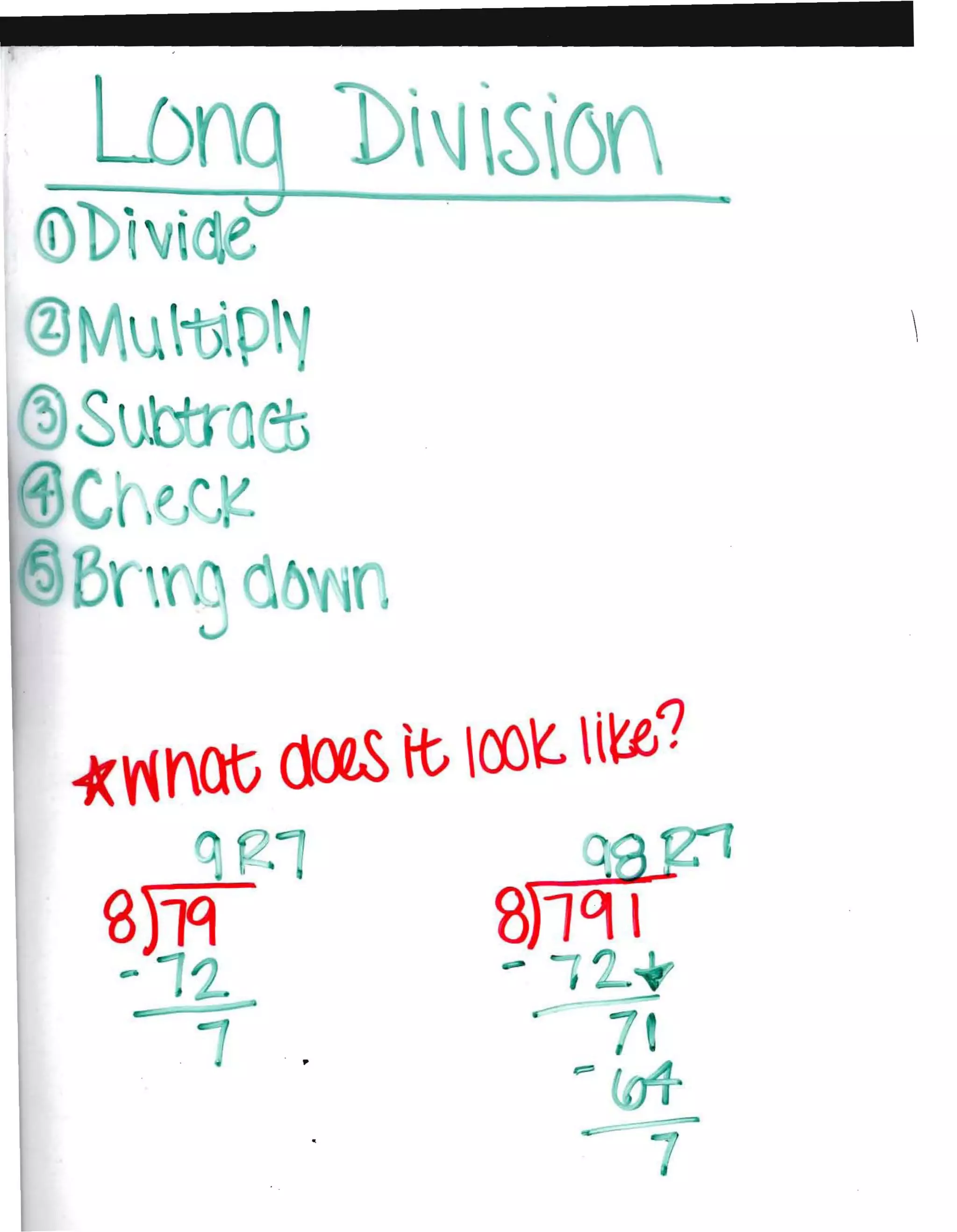 Multiplication/Division Reference Sheet Answers | PDF