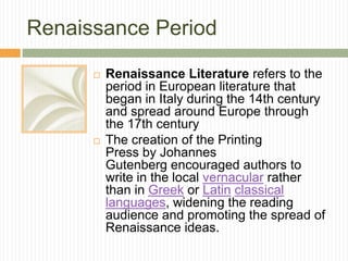 Divisions of literature | PPTX