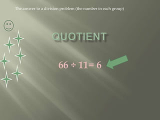 Division terminology | PPT