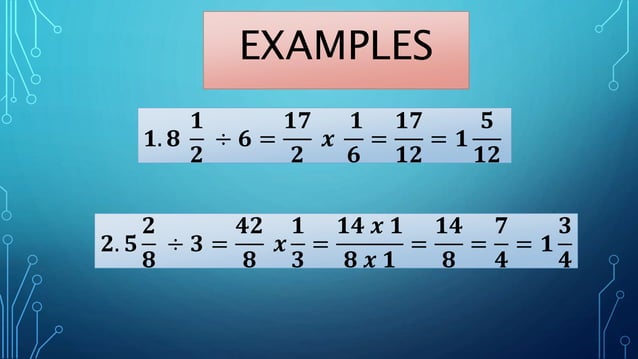 Division with a whole number and a mixed number | PPT
