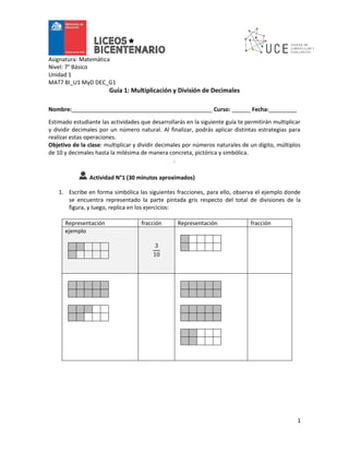 Divisionymultiplicaciondecimales | PDF