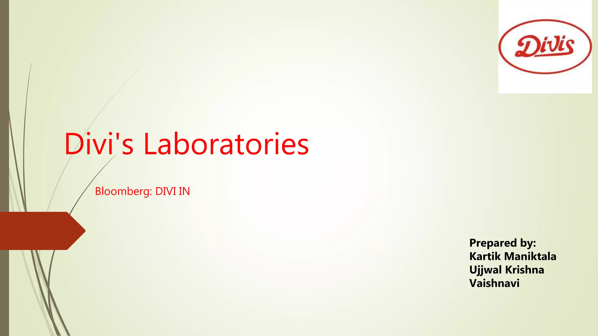 Divi's lab Presentation | PPTX