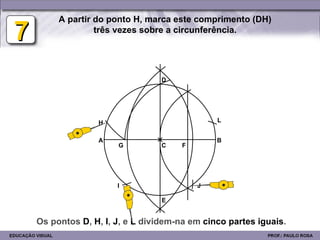 Divisão da Circunferência em 5 Partes iguais | PPT