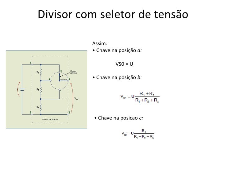 Divisor de tensao