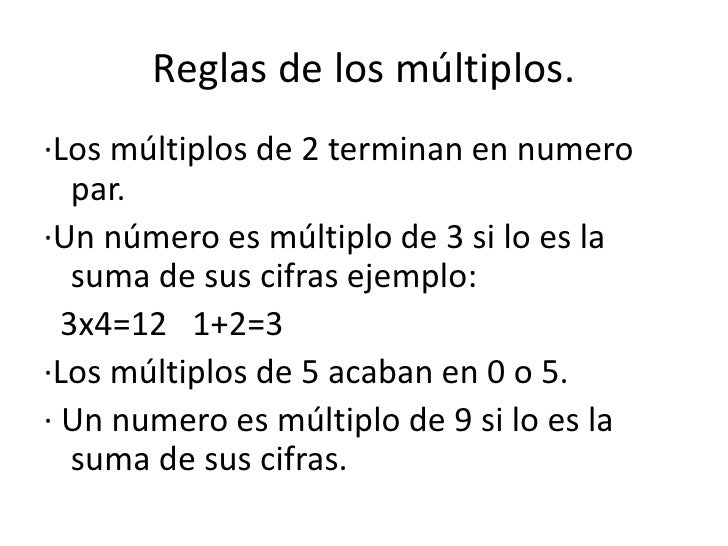 Reglas De Los Multiplos _ Que Es Un Numero Multiplo – PBCYJ