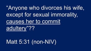Can A Christian Re-Marry After Divorce? | PPT