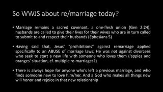 Can A Christian Re-Marry After Divorce? | PPT