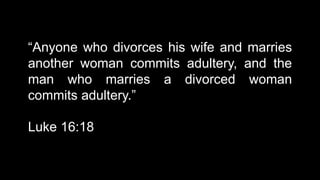 Can A Christian Re-Marry After Divorce? | PPT