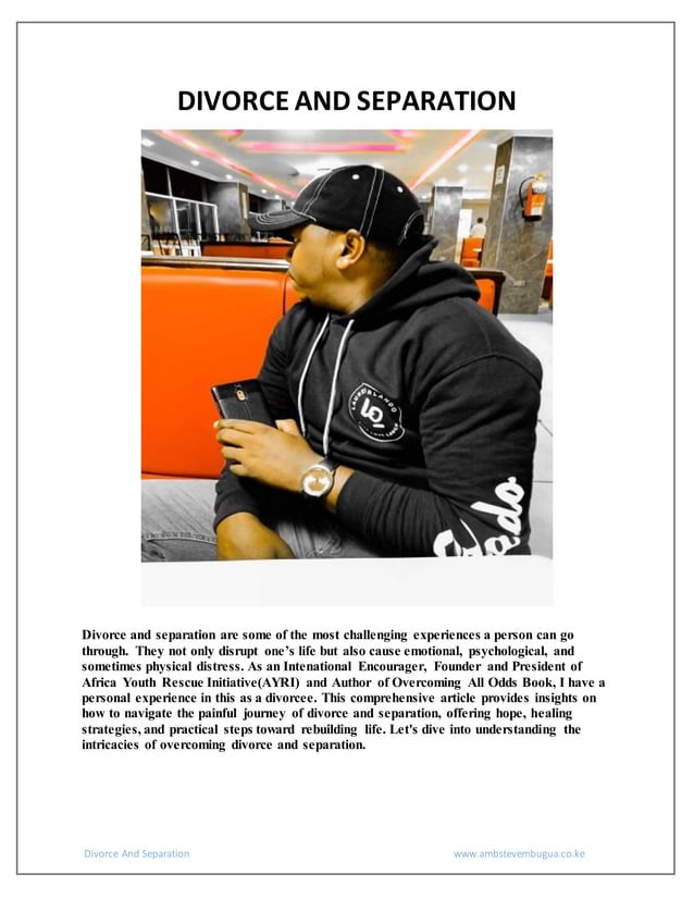 DEALING WITH DIVORCE AND SEPARATION IN THE 21ST CENTURY | PDF