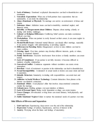 DEALING WITH DIVORCE AND SEPARATION IN THE 21ST CENTURY | PDF