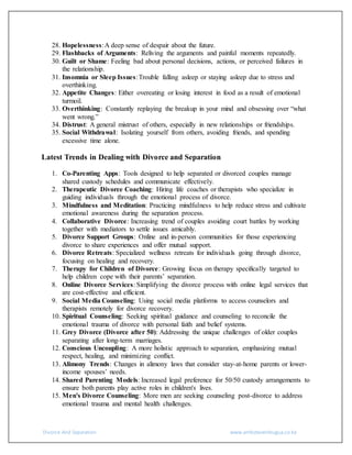 DEALING WITH DIVORCE AND SEPARATION IN THE 21ST CENTURY | PDF