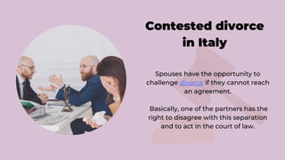 Divorce in Italy | PDF