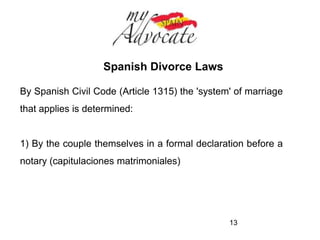 Divorce law canary islands | PPTX