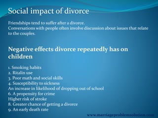 Divorce Problem Solution - Marriage Problem Solution | PPTX | Divorce ...