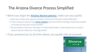 Arizona Divorce process | PDF