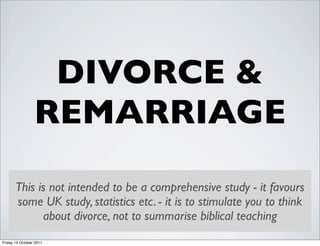 Divorce & Remarriage | PPT