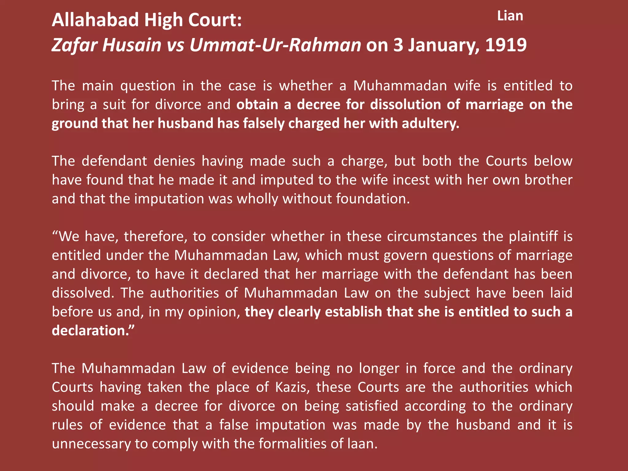 Divorce under muslim law | PPTX