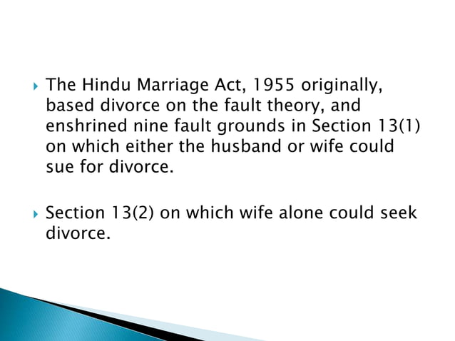 Divorce under the hindu marriage act, 1955 | PPT