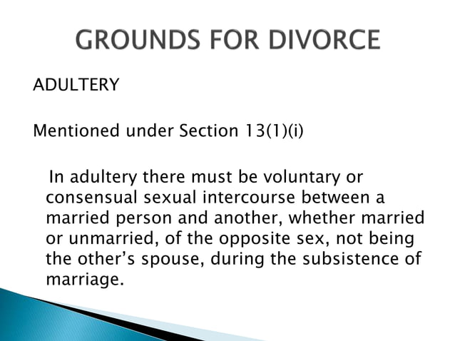 Divorce under the hindu marriage act, 1955 | PPTX | Hinduism | Religion ...