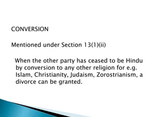 Divorce under the hindu marriage act, 1955 | PPTX