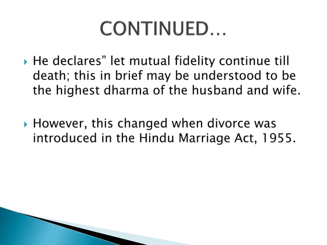 Divorce under the hindu marriage act, 1955 | PPTX | Hinduism | Religion ...