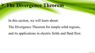 Divrgence theorem with example | PPT