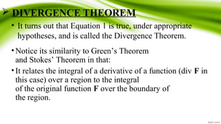 Divrgence theorem with example | PPT
