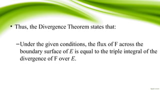 Divrgence theorem with example | PPT