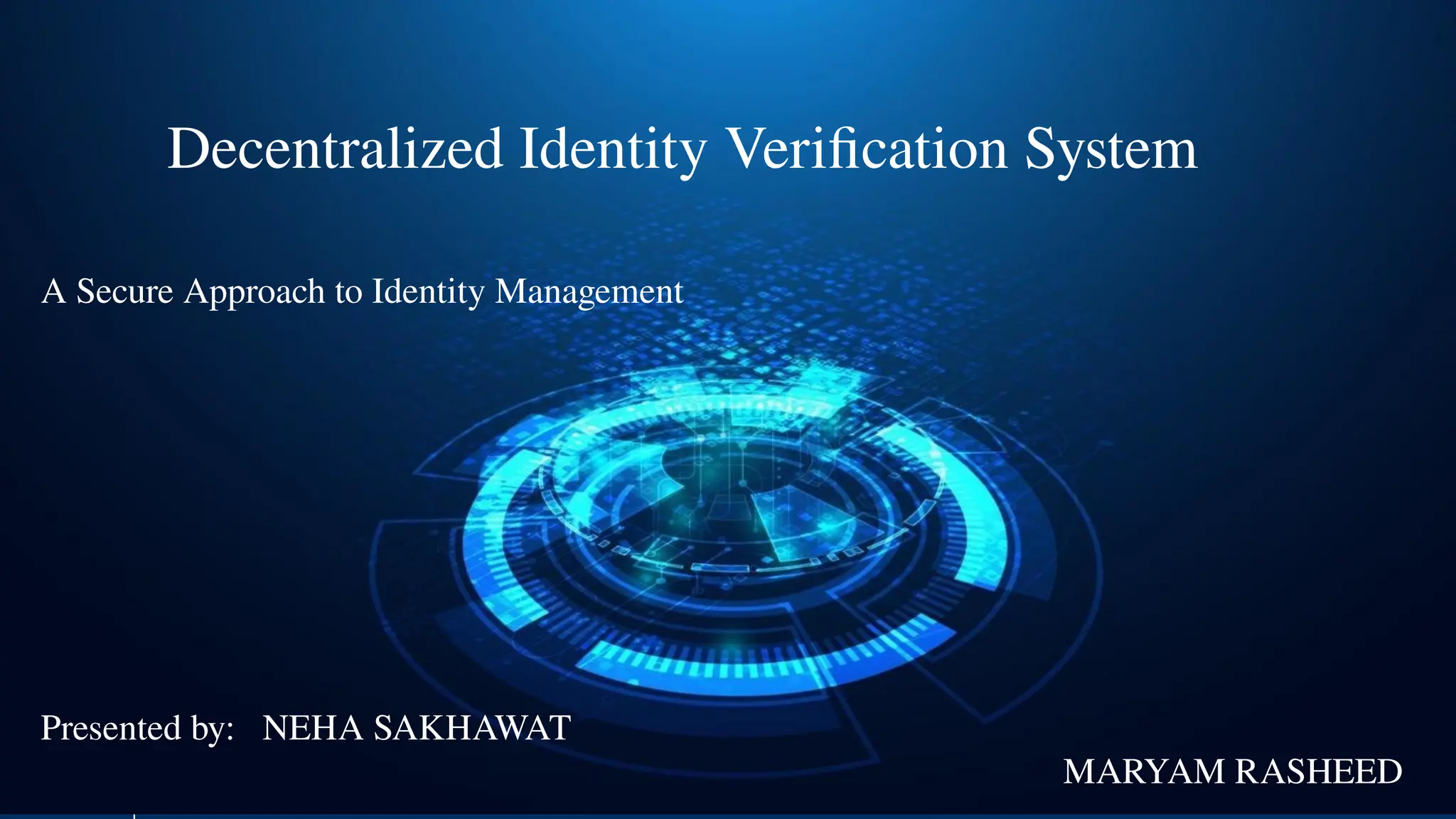 Decentralized Identity Verification System .pptx