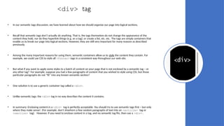 div_span talks about the div and the span elements | PPTX