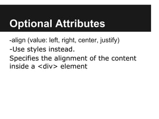 Div tag presentation | PDF