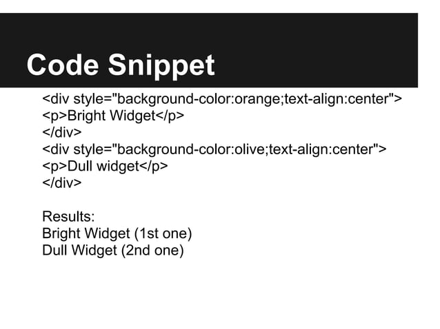 Div tag presentation | PDF | Web Design and HTML | Internet