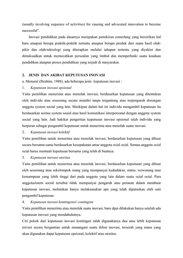 Divusi dan inovasi andra | DOCX