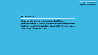 Divvy Bike Use Data Analysis and Recommendations | PDF