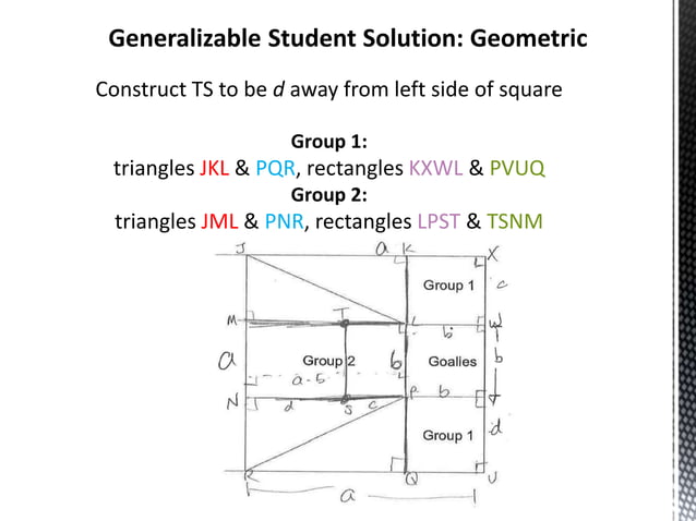 Divvying up the practice field: student solutions | PPTX