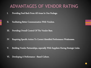 vendor rating | PPTX