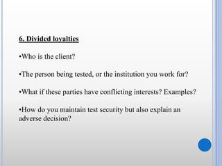 Ethical Standards in Testing | PPTX